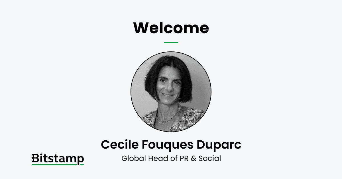 Bitstamp welcomes Cecile Fouques Duparc as the company’s Global Head of ...